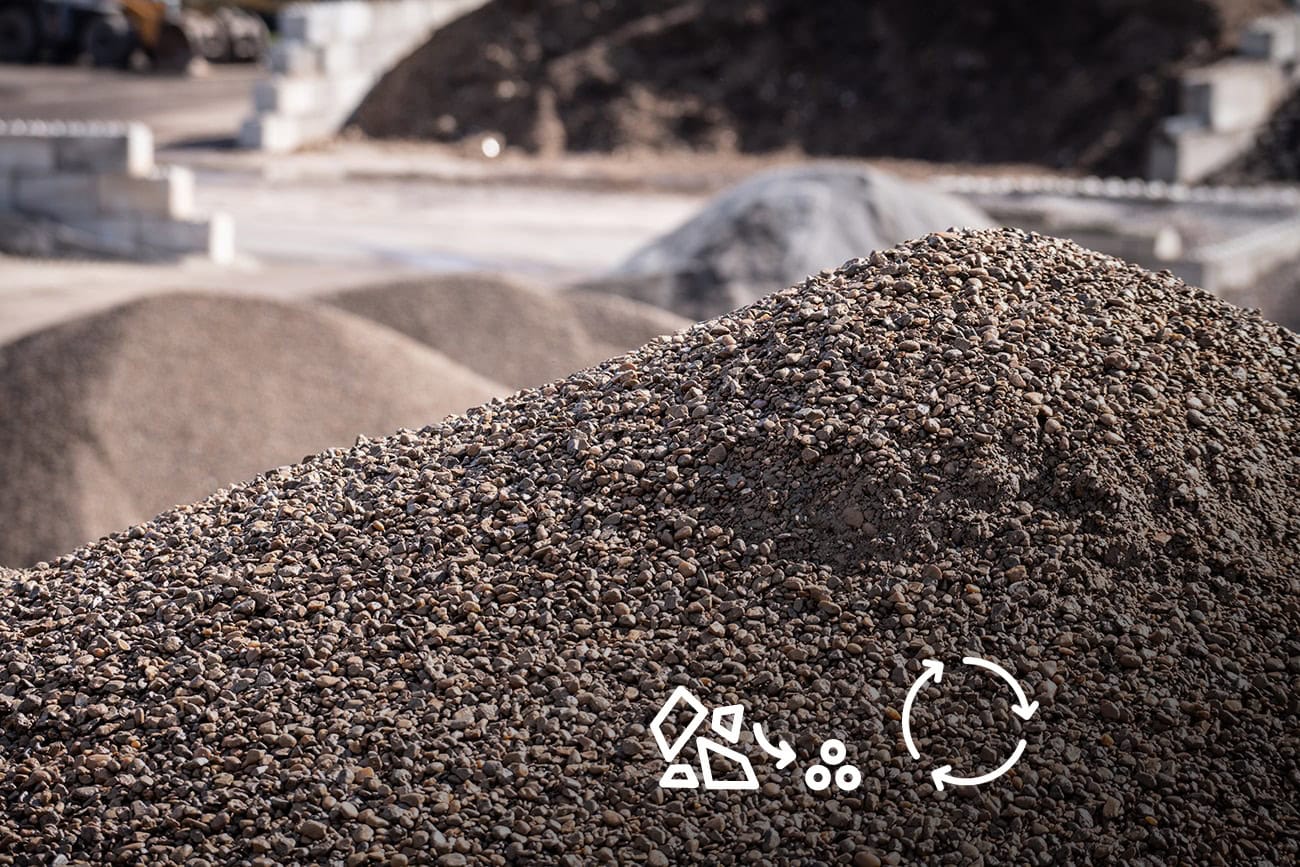 Betonbesparend granulaat | GP Groot recycling